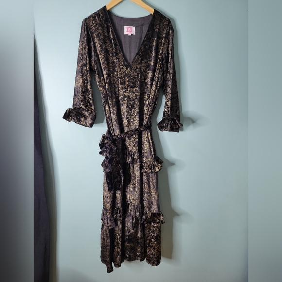 Victoria Dunn | Dresses | Victoria Dunn Eleanor Gatsby Jacquard Floral ...